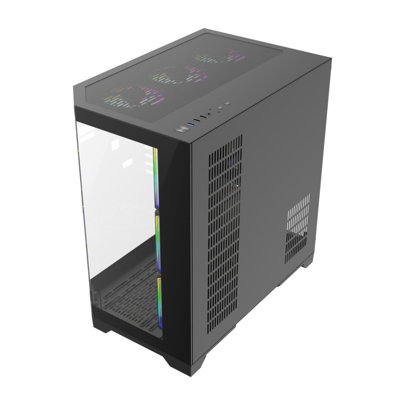 water cooled pc case | HYPE-A Black full atx pc case